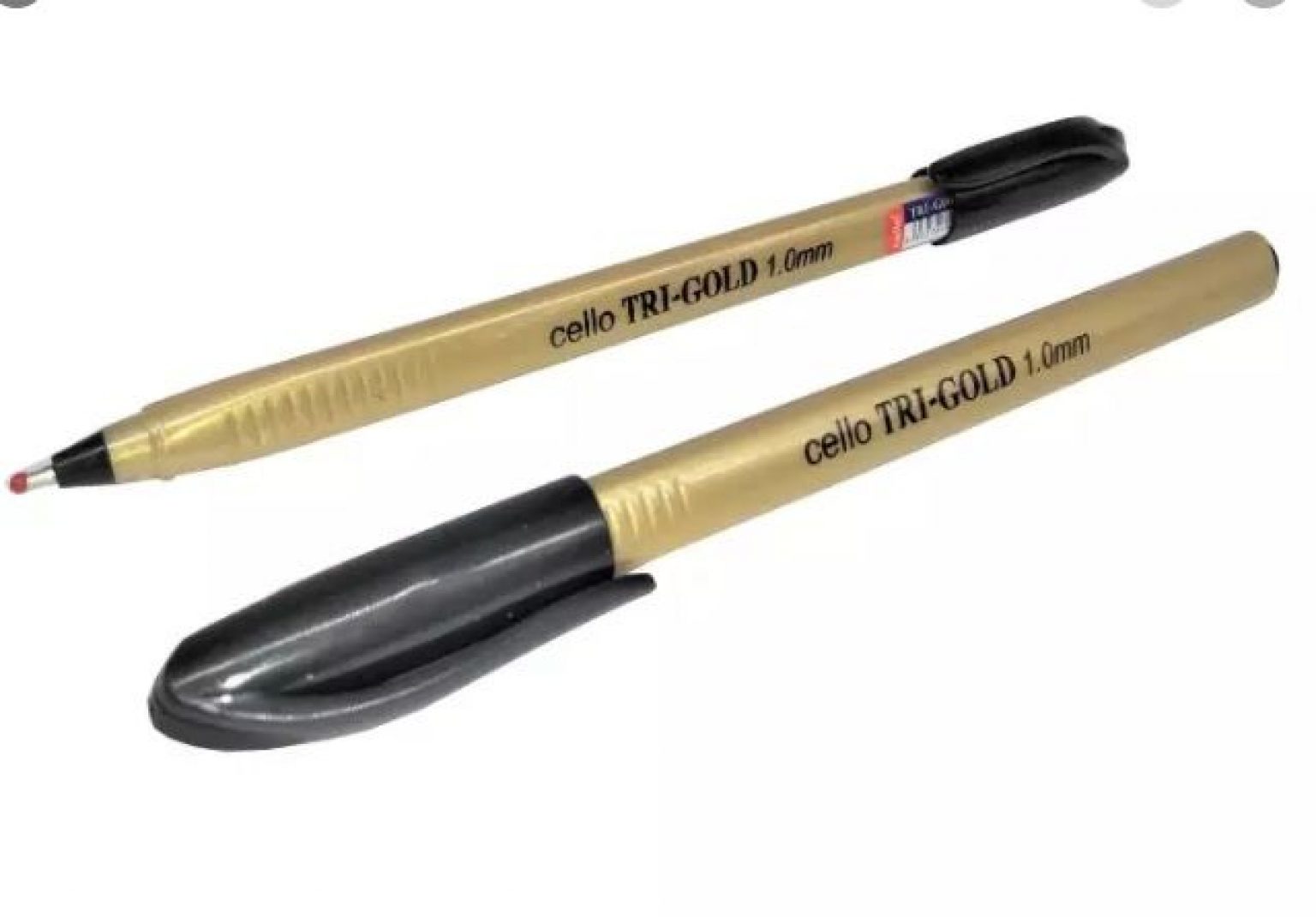 CELLO TRI-GOLD 1.0mm BALL PEN Black - SMT QATAR