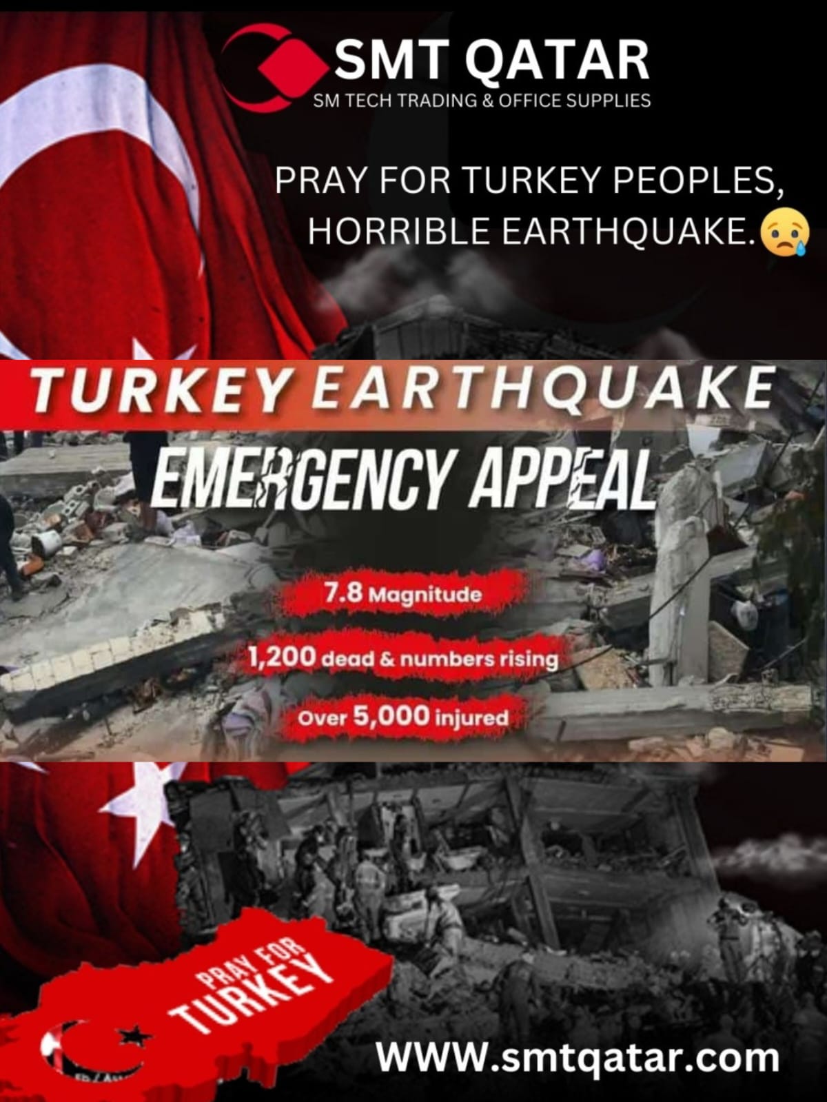 Turkey Earthquake 2023 – SMT QATAR